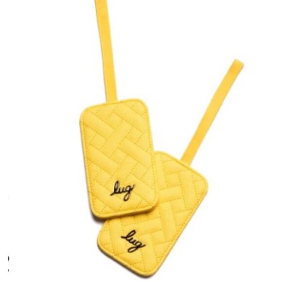 lug | Bags | Lug Baggage Claim Luggage Tag 2pc Set Yellow | Poshmark